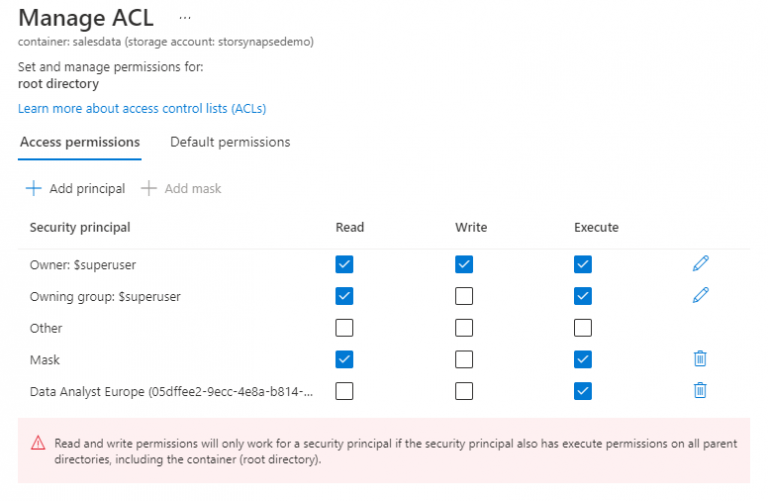 Using Access Control Lists To Manage Fine-Grain Data Lake Permissions