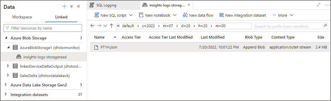 Use Azure Storage Logs to analyse Synapse Analytics Serverless SQL ...