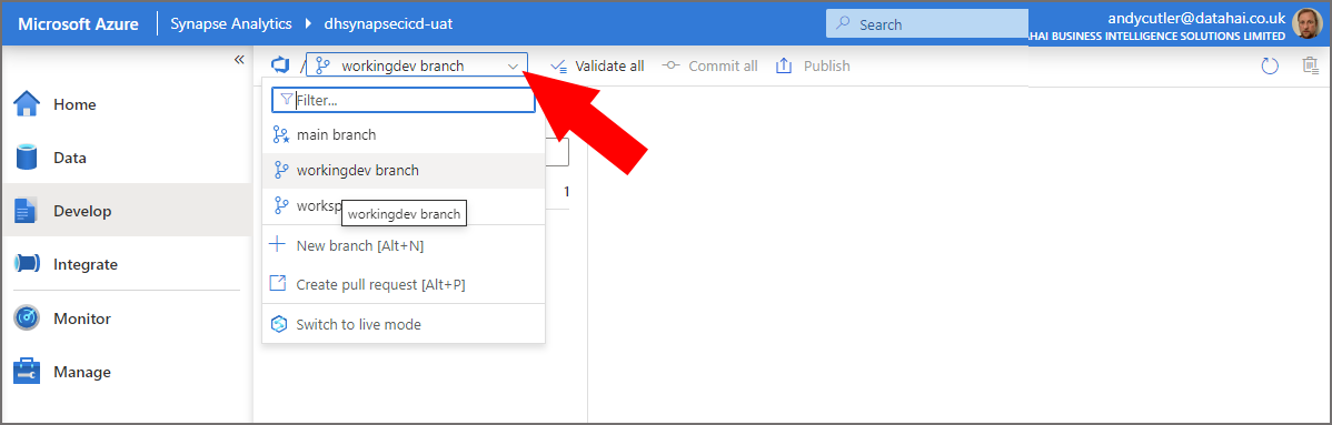 Mastering Dp 500 Exam Configuring Synapse Analytics Source Control With Azure Devops